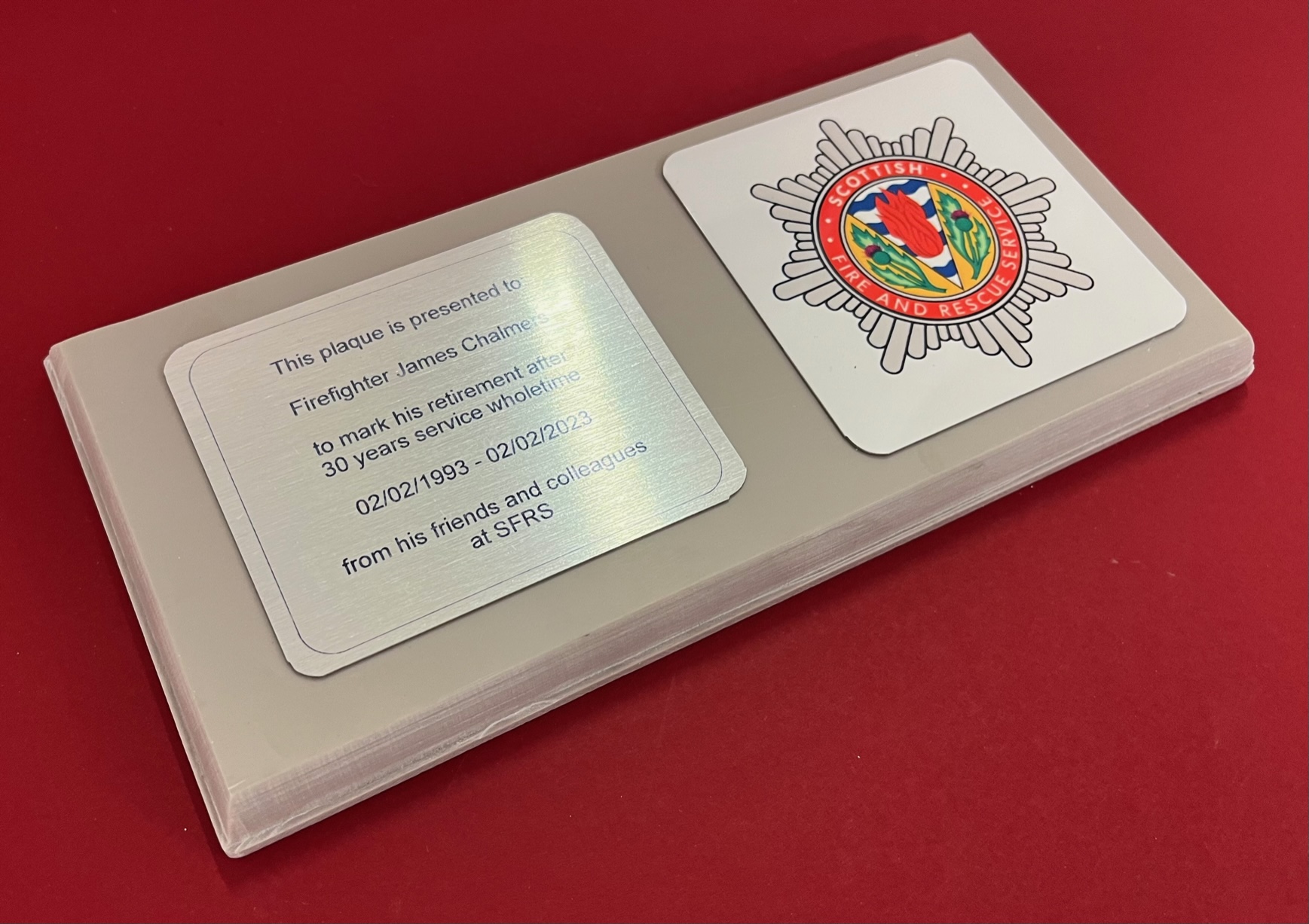 Presentation Plaque - Signs & Designs