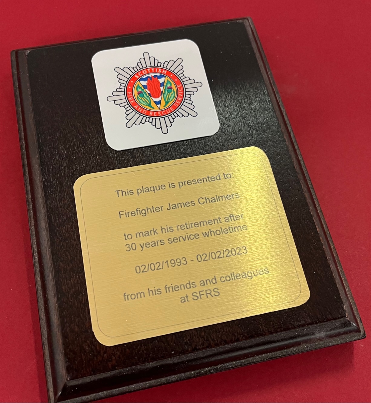 Presentation Plaque - Signs & Designs