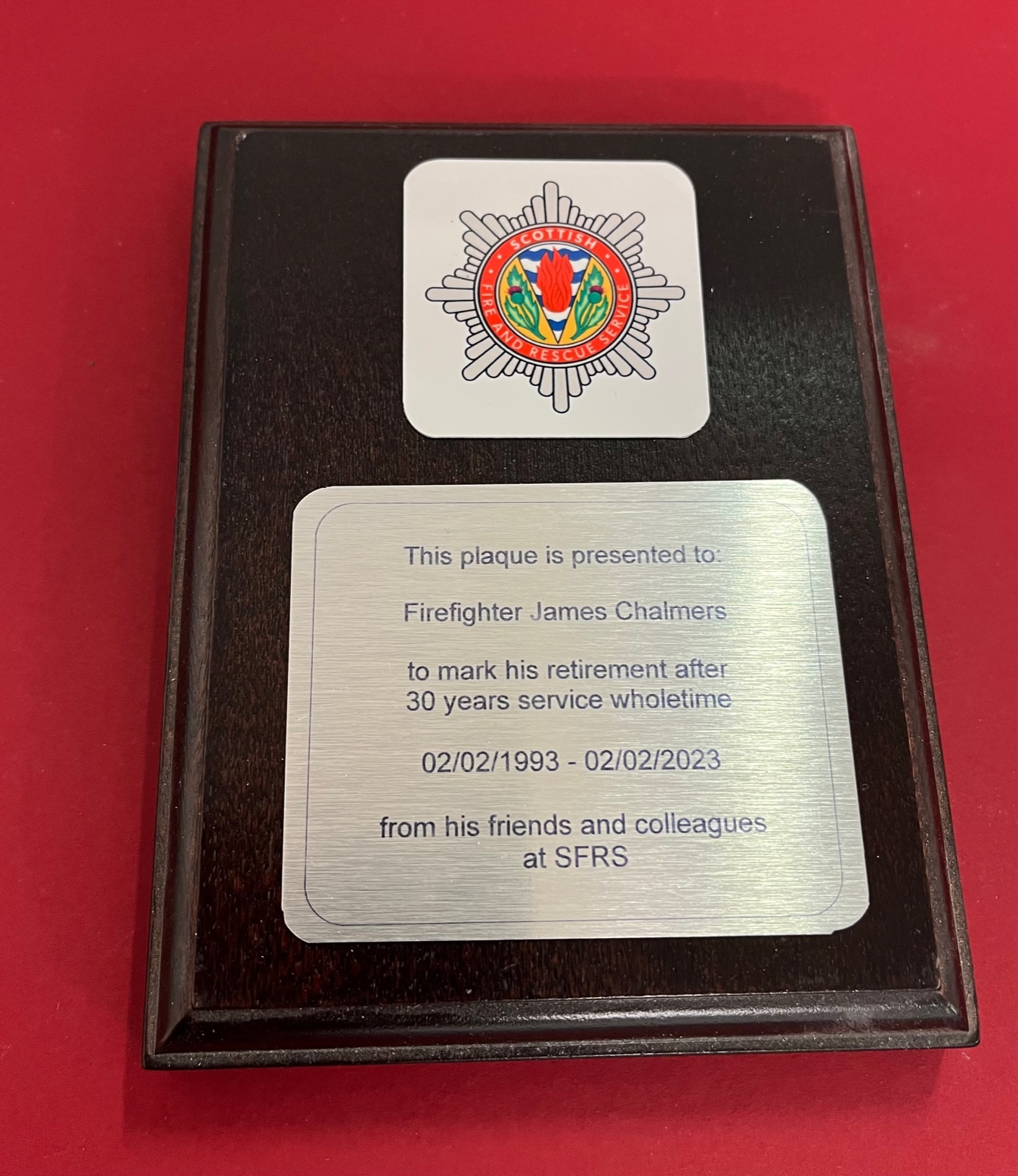 Presentation Plaque - Signs & Designs