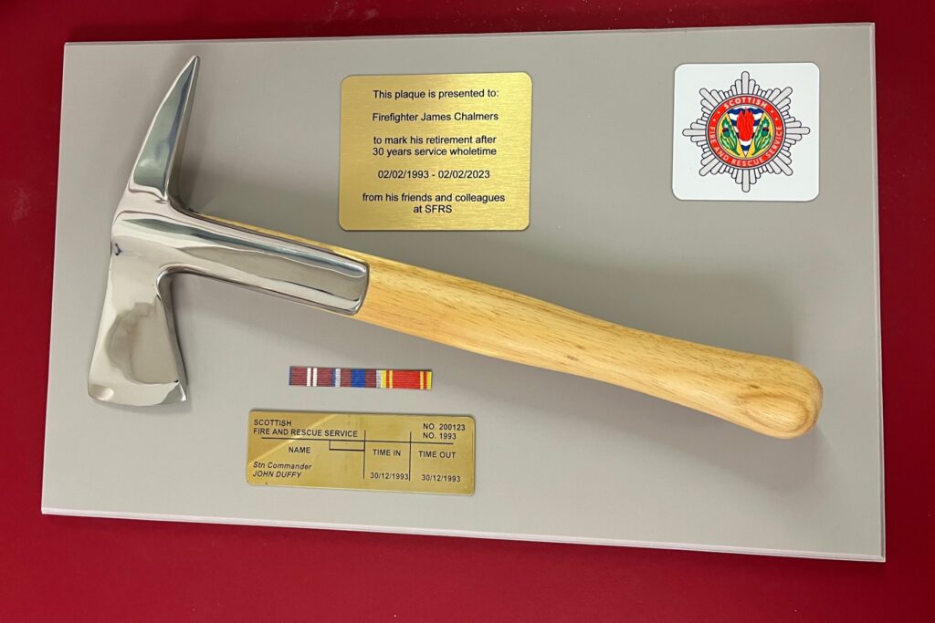 Firefighter Presentation Axe (Complete) - Signs & Designs
