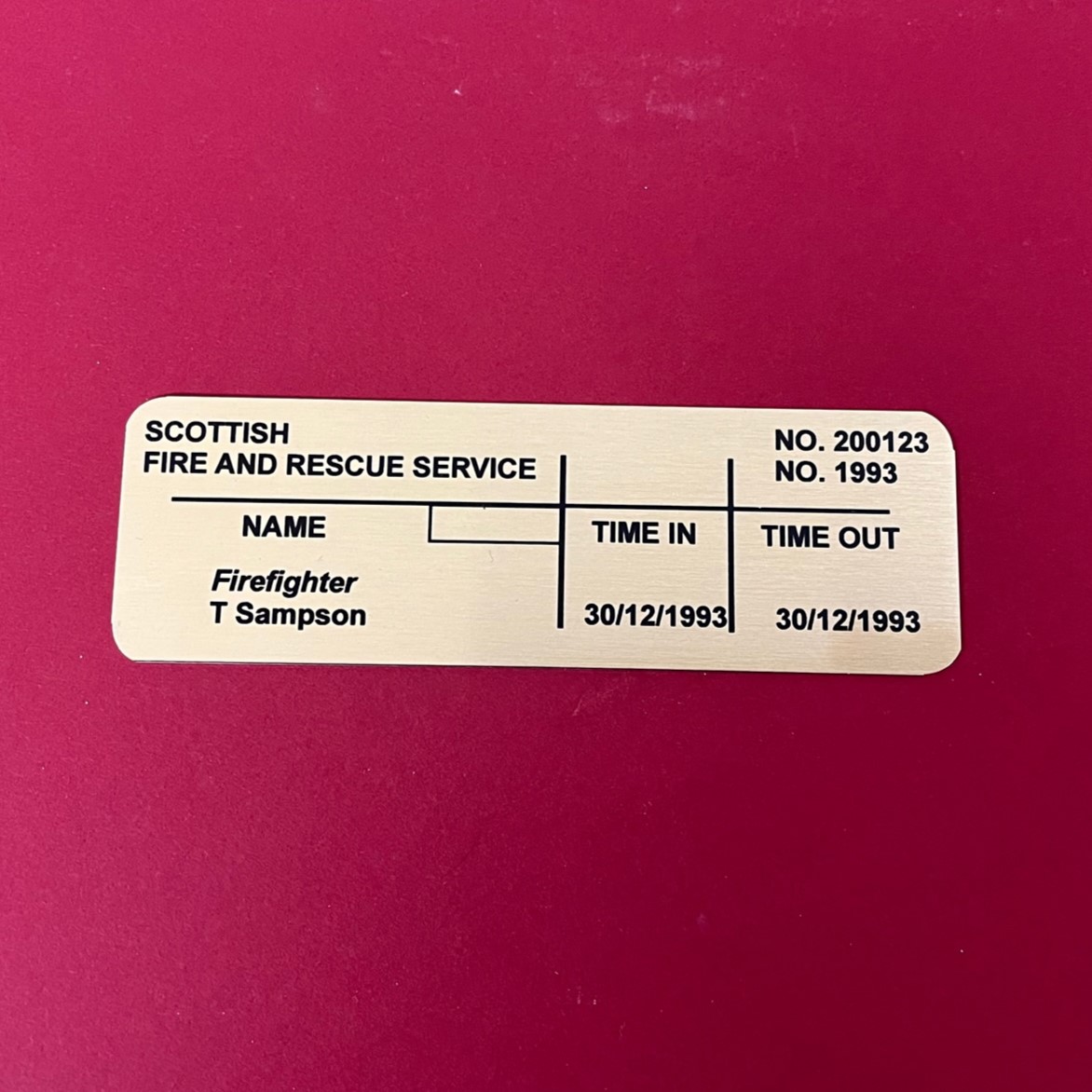 Firefighter Presentation Axe (Complete) - Signs & Designs