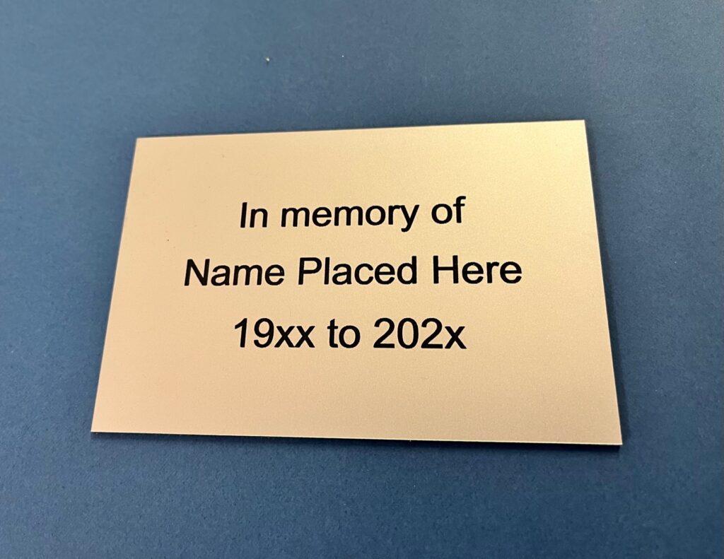 Wooden Memorial Engraved Plaque - Signs & Designs