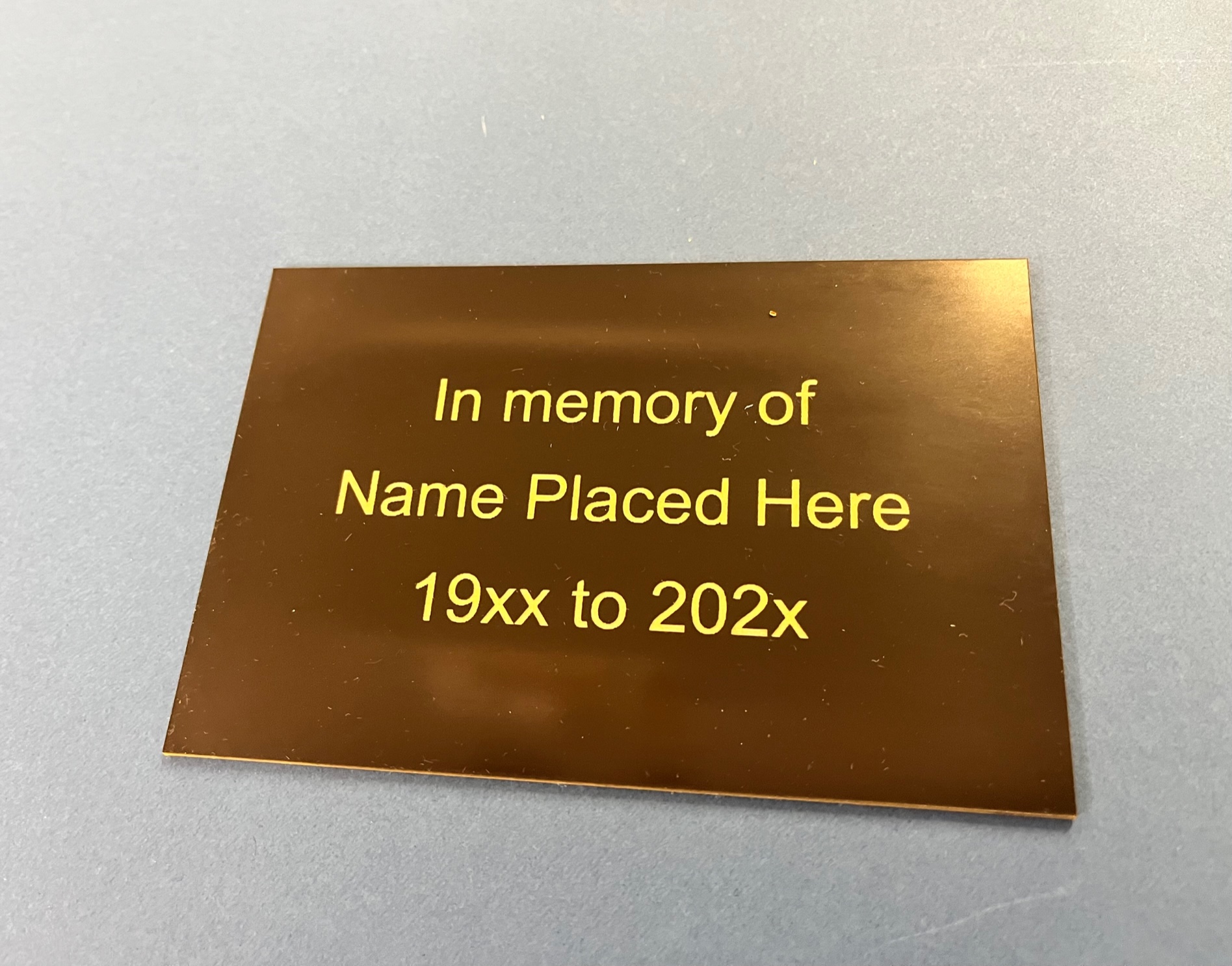 Wooden Memorial Engraved Plaque - Signs & Designs