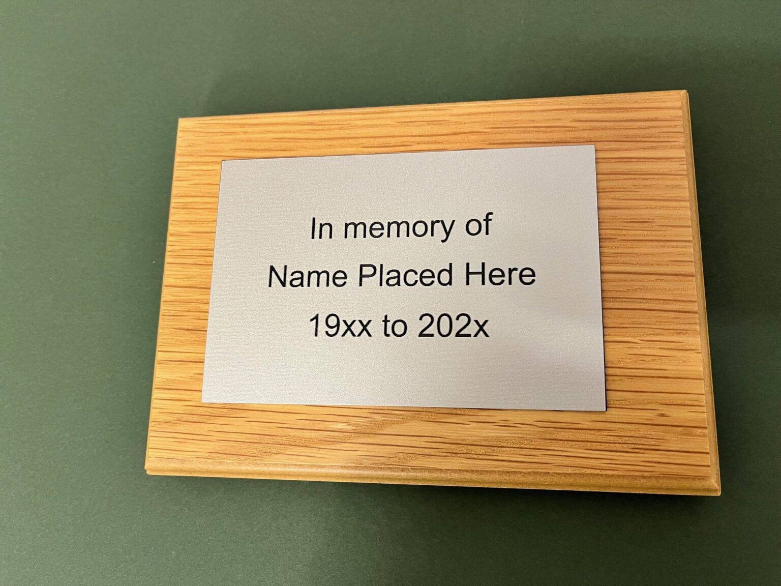 Wooden Memorial Engraved Plaque - Signs & Designs