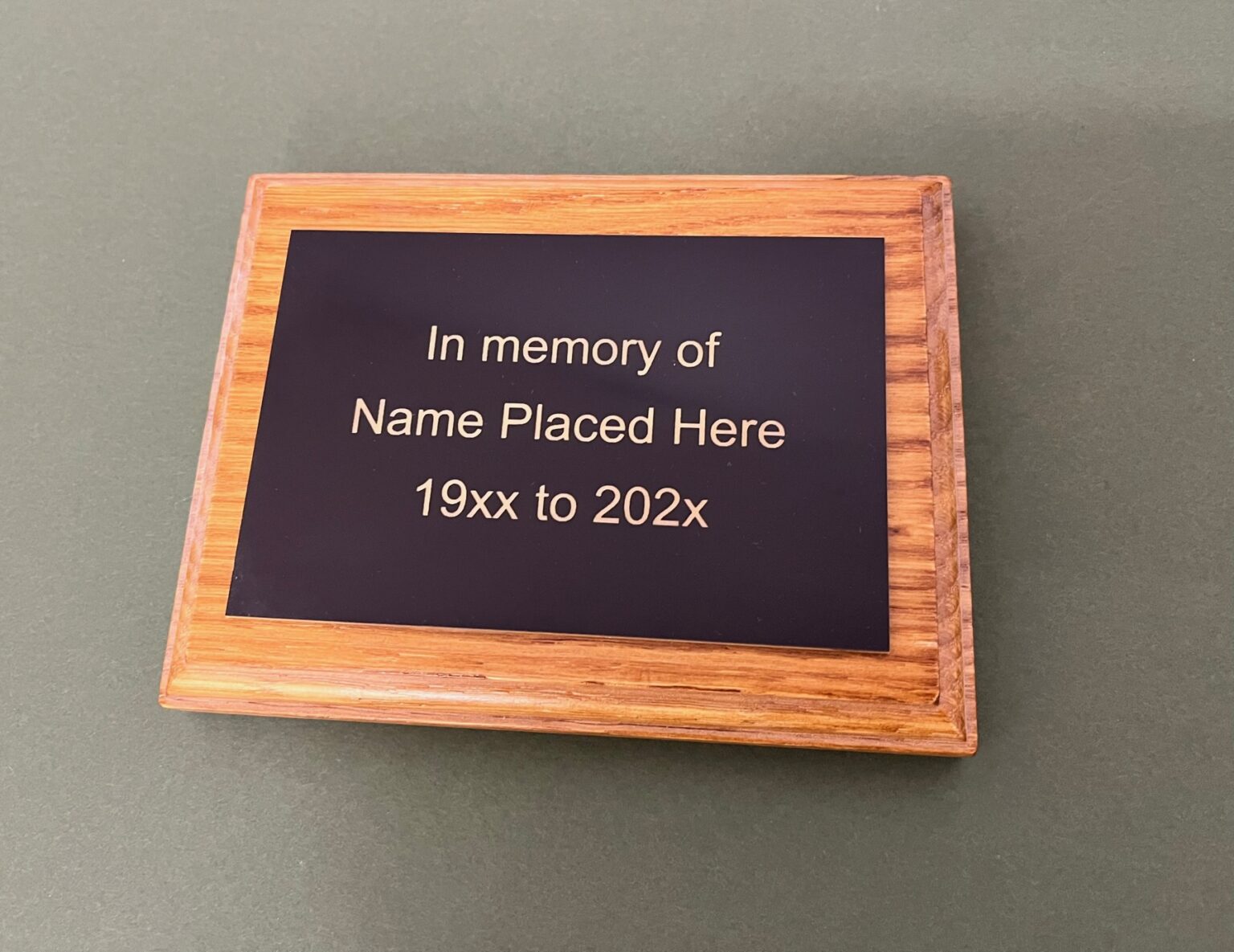 Wooden Memorial Engraved Plaque - Signs & Designs