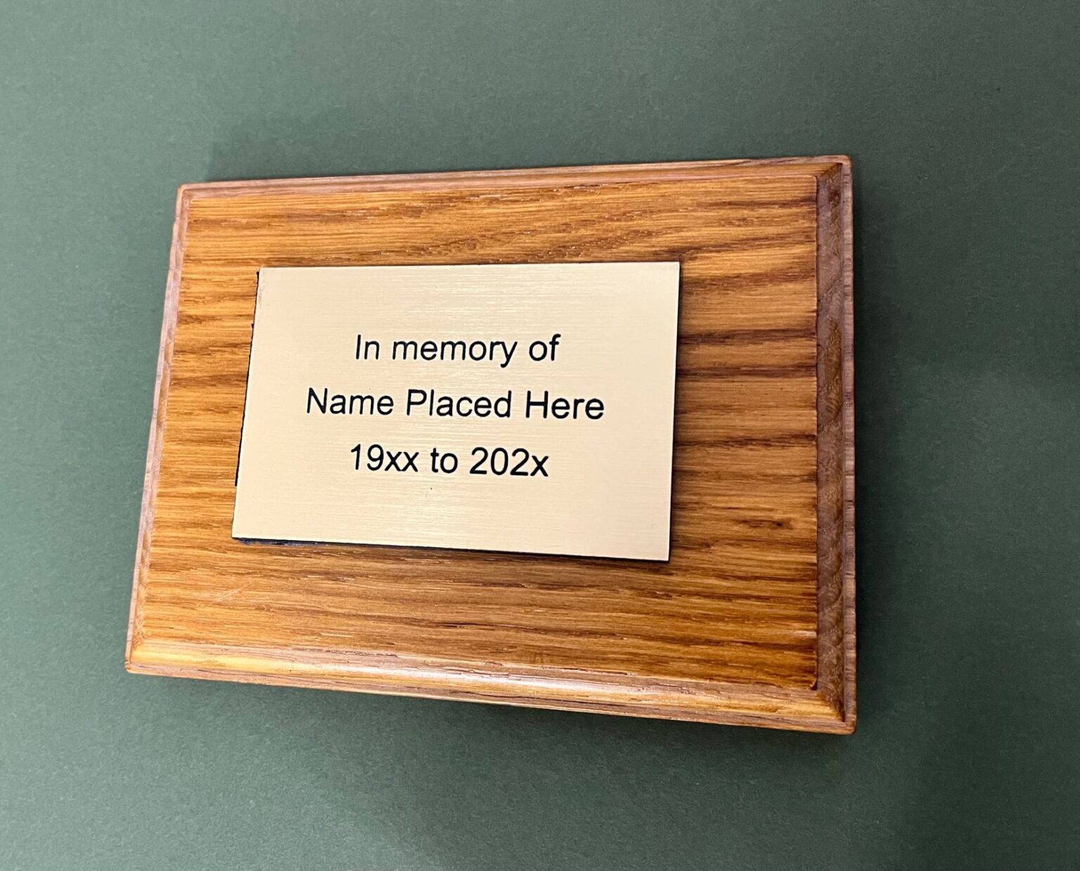 Wooden Memorial Engraved Plaque - Signs & Designs