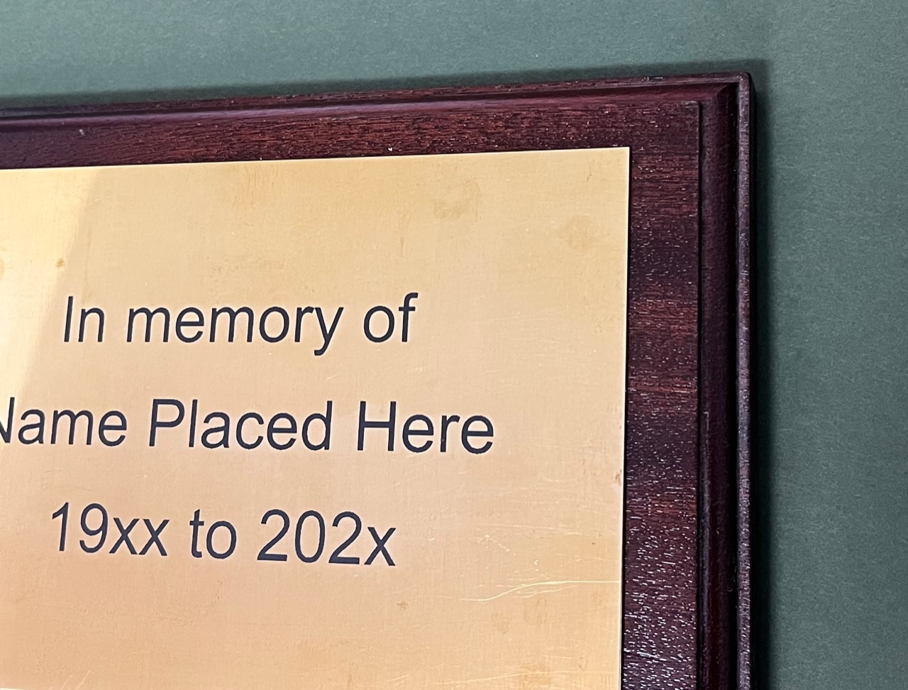 Wooden Memorial Engraved Plaque - Signs & Designs