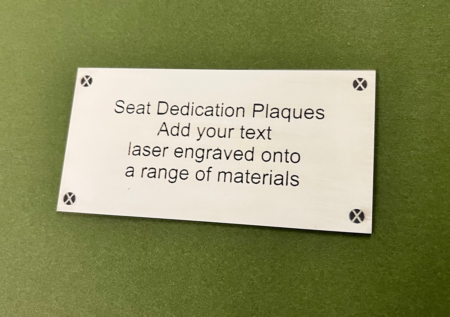 Seat Plaques - Signs & Designs